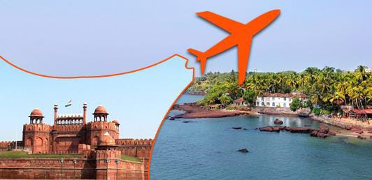 How to reach Goa from Delhi by Air - Toliday Trip